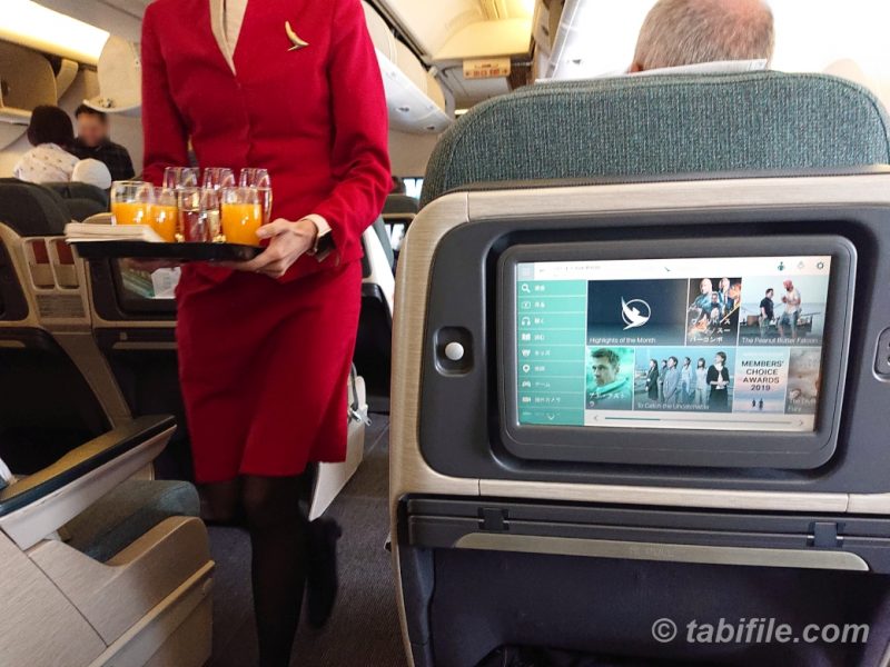 キャセイパシフィック CX906 マニラ → 香港 | CATHAY PACIFIC B777-300 Business Class ...